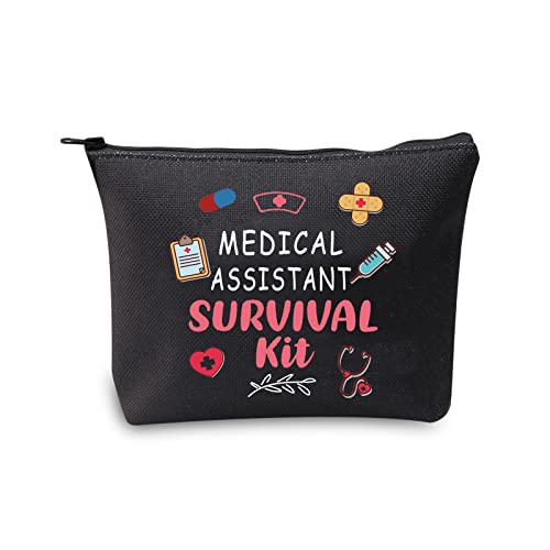 TSOTMO Nurse Gift Doctor Assistant Gift Medical Assistant survival kit Cosmetic Bags Gift Medical Assistant Graduation Retirement Makeup Bag Gift Medical Gift (Medical BLK)