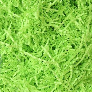 MagicWater Supply Soft & Thin Cut Crinkle Paper Shred Filler (1/2 LB) for Gift Wrapping & Basket Filling - Lime Green