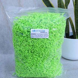 MagicWater Supply Soft & Thin Cut Crinkle Paper Shred Filler (1/2 LB) for Gift Wrapping & Basket Filling - Lime Green