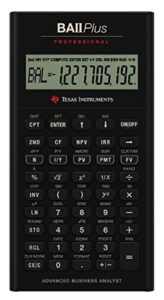 texas instruments ba ii plus professional advanced financial calculator