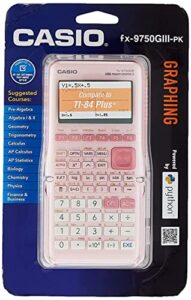 casio fx-9750giii pink graphing calculator (fx-9750giii-pk)