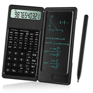 ipepul scientific calculators for high-school, 10 digits digital with erasable writing board math calculator for middle school & college