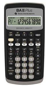 texas instruments ba ii plus financial calculator (renewed)