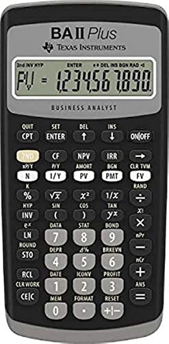 Texas Instruments BA II Plus Professional Financial Calculator IIBAPRO/CLM/1L1/D