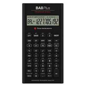 Texas Instruments BA II Plus Professional Financial Calculator IIBAPRO/CLM/1L1/D