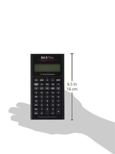 Texas Instruments BA II Plus Professional Financial Calculator IIBAPRO/CLM/1L1/D