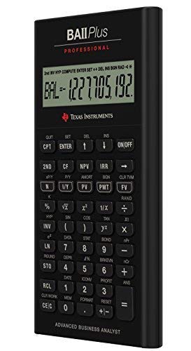 Texas Instruments BA II Plus Professional Financial Calculator IIBAPRO/CLM/1L1/D