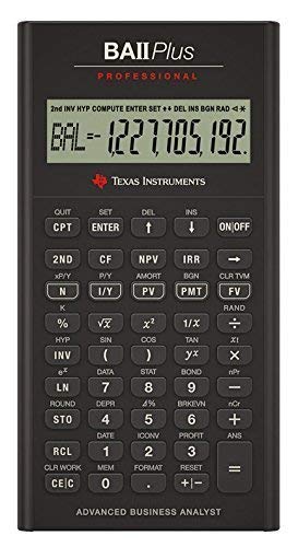 Texas Instruments BA II Plus Professional Financial Calculator IIBAPRO/CLM/1L1/D