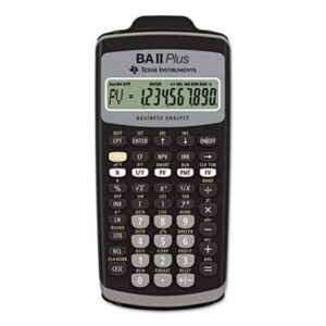 texas instruments baiiplus financial calculator, 10-digit lcd