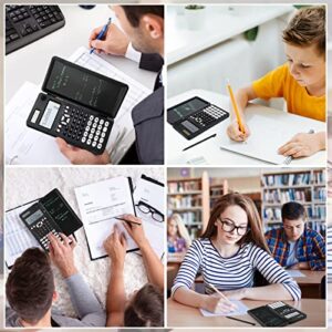 LINGSFIRE Dual Power Scientific Calculator with Writing Tablet, 2 Line Display and 349 Arithmetic Functions Financial Calculator School Supplies for High School Students Financial Business College