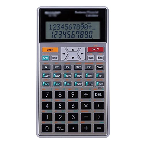 Financial Calculator, Large-Screen Multi-Function Mini Portable Scientific Calculator, Suitable for Financial Accounting Calculators