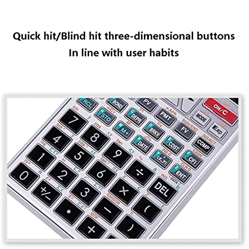 Financial Calculator, Large-Screen Multi-Function Mini Portable Scientific Calculator, Suitable for Financial Accounting Calculators