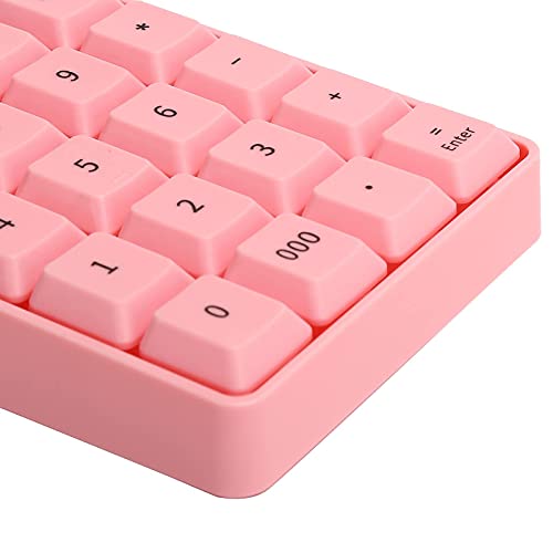 Wireless Number Pad, 2 in 1 Wireless Numeric Keypad 2.4G Digital Display Number Keyboard with Accounting Calculator Financial Accounting Numpad for Home Office Business