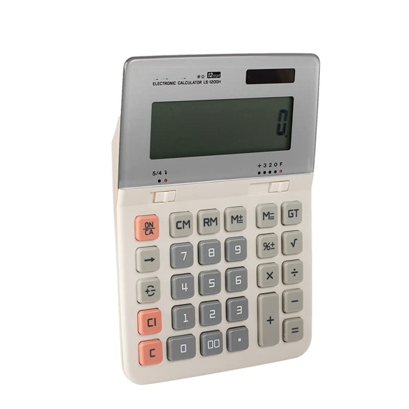 MJWDP Calculator Classic Durable Financial Accounting Money Large Dual Power Large Screen Large Buttons Desktop Solar