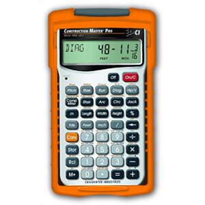 calculated industries 4065 construction master pro advanced construction math feet-inch-fraction calculator for contractors, estimators, builders, framers, remodelers, renovators and carpenters