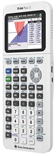 Texas Instruments TI-84 Plus CE Color Graphing Calculator, Bright White