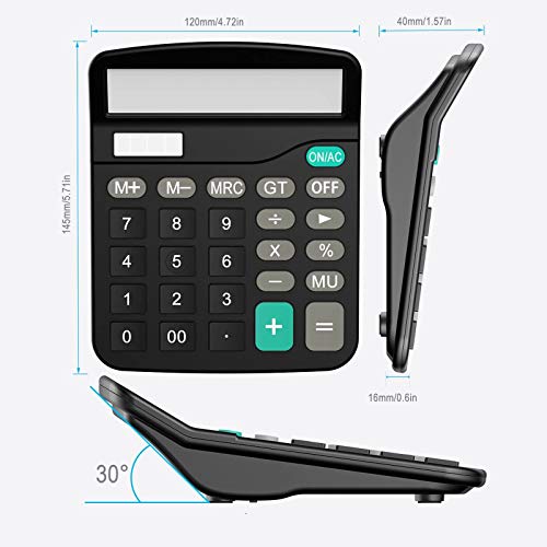 Computer Financial Electronic Office Calculator Office Functions Desktop Office & Stationery Home Office Decor (Black, One Size)