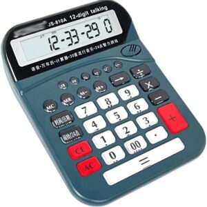 Calculator Calculators Office Desktop Calculator 12 Digit Large LCD Display Real Voice Financial Accounting Home Office Supplies Handheld Calculator