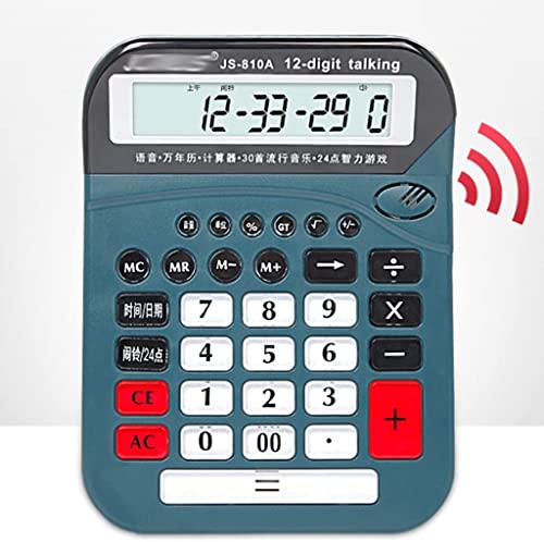 Calculator Calculators Office Desktop Calculator 12 Digit Large LCD Display Real Voice Financial Accounting Home Office Supplies Handheld Calculator