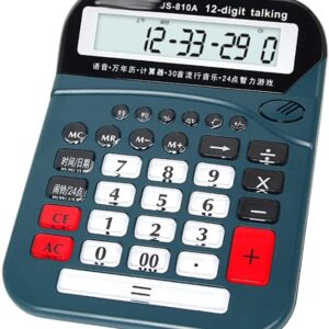 Calculator Calculators Office Desktop Calculator 12 Digit Large LCD Display Real Voice Financial Accounting Home Office Supplies Handheld Calculator