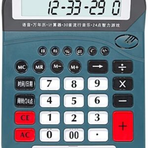 Calculator Calculators Office Desktop Calculator 12 Digit Large LCD Display Real Voice Financial Accounting Home Office Supplies Handheld Calculator