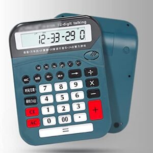 Calculator Calculators Office Desktop Calculator 12 Digit Large LCD Display Real Voice Financial Accounting Home Office Supplies Handheld Calculator