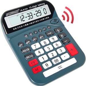 Calculator Calculators Office Desktop Calculator 12 Digit Large LCD Display Real Voice Financial Accounting Home Office Supplies Handheld Calculator