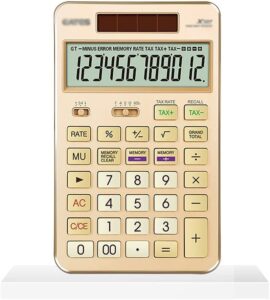 desktop calculator function desktop calculators12 digit lcd display solar powered basic financial accounting calculator calculators (color : onecolor, size : solar type)