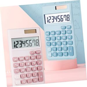 NUOBESTY Pocket LCD Adorable Stationery Financial Business Hand Accounting for College Held Calculators Desktop Office Basic Working Students Digital Student Calculator High