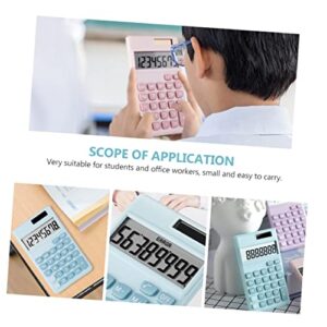 NUOBESTY Pocket LCD Adorable Stationery Financial Business Hand Accounting for College Held Calculators Desktop Office Basic Working Students Digital Student Calculator High