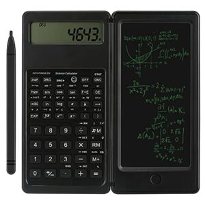 laelr calculator, scientific calculator, electronic office calculator with erasable writing board, 10-digit lcd display desktop calculator for office school calculating, high school or college (black)