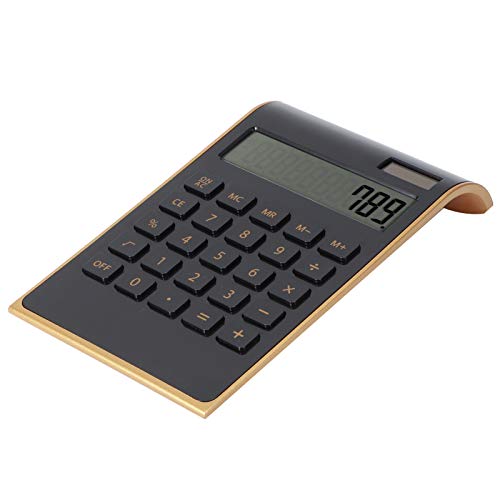 Financial Calculator, Dual Power Choose Solar Calculator, for Home Office Gifts Business(Black)