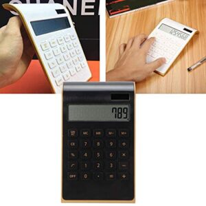 Financial Calculator, Dual Power Choose Solar Calculator, for Home Office Gifts Business(Black)