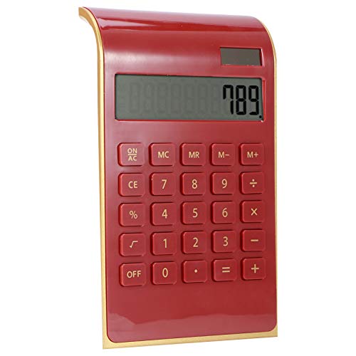 Demeras Business Calculator, Big Button Design Financial Calculator 10 Digits Calculator Office Supplies with 1 X Calculator calculations Various Financial(red)