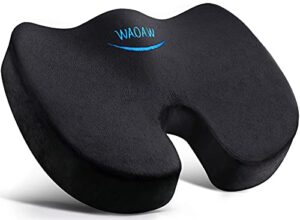 waoaw seat cushion, office chair cushions butt pillow for long sitting, memory foam chair pad for back, coccyx, tailbone pain relief