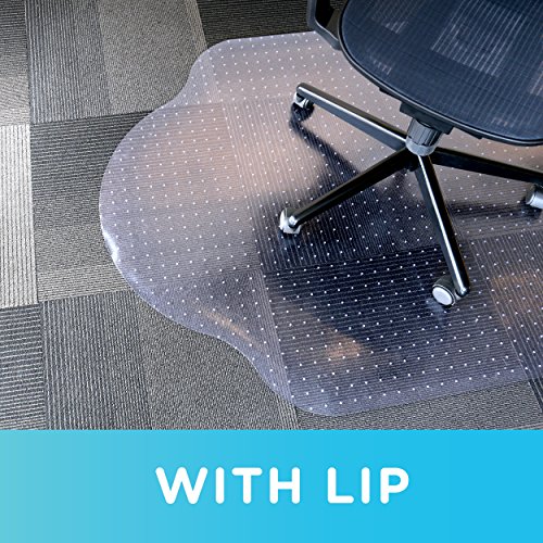 Evolve 33" x 44" Clear Office Chair Mat with Rounded Corners for Low Pile Carpets, Made in The USA, C5B5003G