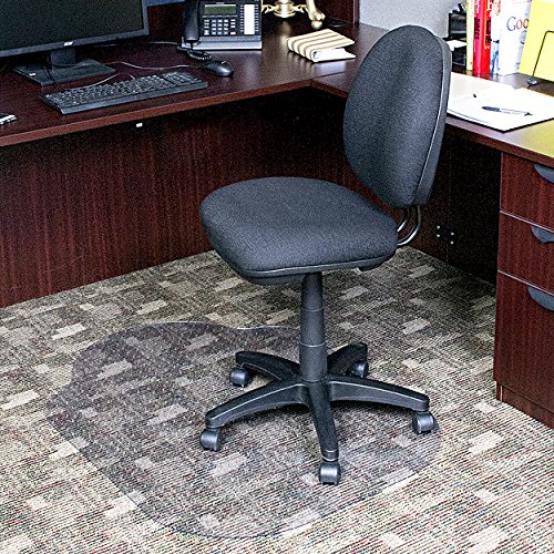 Evolve 33" x 44" Clear Office Chair Mat with Rounded Corners for Low Pile Carpets, Made in The USA, C5B5003G