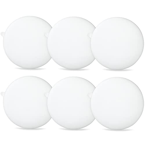 [ 3.15" ] Door Stoppers Wall Protector, 6 PCS Large White Silicone Door Bumpers with Strong Thickened Adhesive, Shock Absorbent Door Knobs Wall Protectors to Cover up Damage and Protect Wall Surfaces