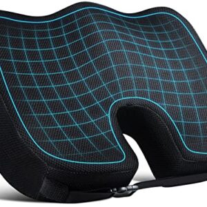 Dreamer Car Seat Cushions for Office Chairs/Sciatica Pain Relief Pillow - Memory Foam Office Chair Cushions/Desk Chair Cushion/Computer Chair Cushion for Tailbone Pain Relief