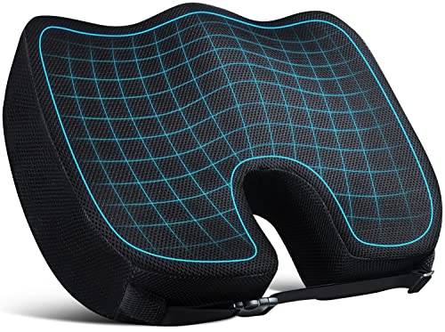 Dreamer Car Seat Cushions for Office Chairs/Sciatica Pain Relief Pillow - Memory Foam Office Chair Cushions/Desk Chair Cushion/Computer Chair Cushion for Tailbone Pain Relief