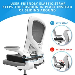 Dreamer Car Seat Cushions for Office Chairs/Sciatica Pain Relief Pillow - Memory Foam Office Chair Cushions/Desk Chair Cushion/Computer Chair Cushion for Tailbone Pain Relief