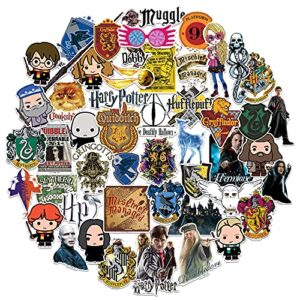 harry potter stickers die cut vinyl sticker variety pack – laptop, water bottle, scrapbooking, tablet, skateboard, indoor/outdoor – set of 50