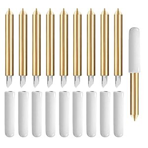 10pcs premium fine point blade compatible with cricut maker/maker 3 cutting machines, niantime replacement cutting blades compatible with explore air/air 2/explore air 3, (premium fine point blades)