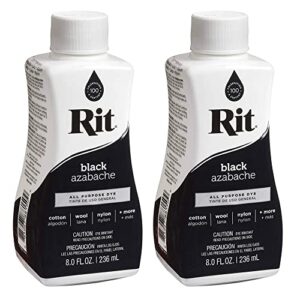 rit dye liquid fabric dye, 8 fl oz, black, 2-pack