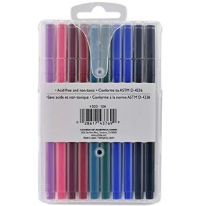 Uchida 430010A , Le Pen, 0.3 Millimeter point, Pen Set, 10 Pack, Multicolor