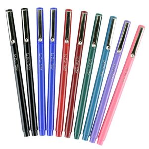 Uchida 430010A , Le Pen, 0.3 Millimeter point, Pen Set, 10 Pack, Multicolor