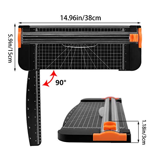 Famomatk 23PCS Weeding Tools for Vinyl, Craft Weeding Tools Set with 12Inch Paper Cutter and Trimmer for Scrapbooking,Silhouettes,Cameos,Lettering,Cutting,Craft Paper, Labels and Cardstock