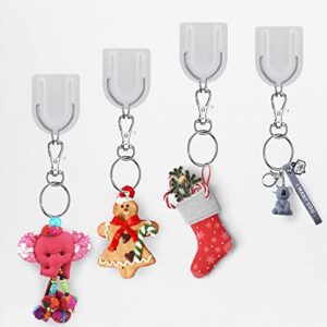 20pcs Keychain Clips for DIY Crafts, Swivel Snap Hooks with Key Rings, Lobster Claw Clasp for Key Ring Clip Lanyard, Jewelry Making,Christmas Decoration,Gift