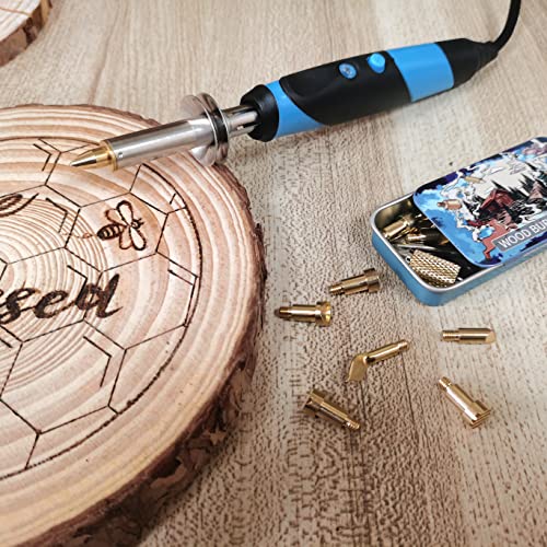 72 pcs Wood Burning Kit Professional Pyrography Wood Burning Tool , Wood Burner Kit with Accessories for Embossing Carving DIY Adults Crafts Beginners