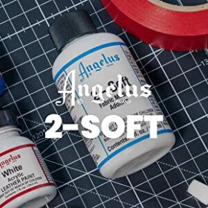 Angelus 2-Soft Fabric Medium Additive For Acrylic Paint- Mix to Paint Canvas, Fabrics, Clothes, Jackets, & More- 4oz